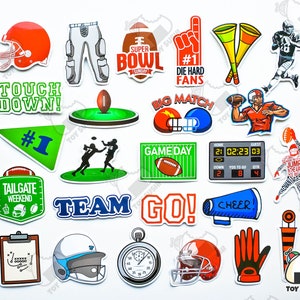 50 Pcs "american Football" Sticker Pack | NFL | Sports | Touchdown ...
