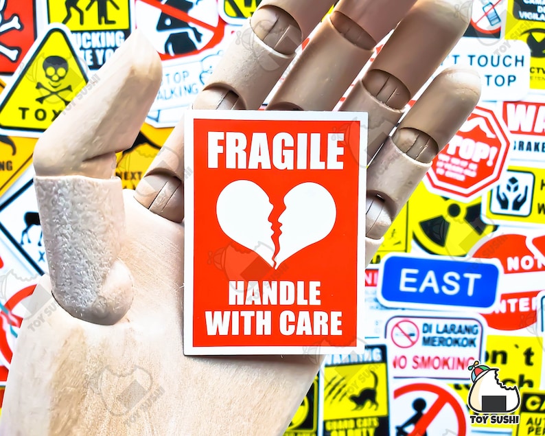 50 Pcs warning Signs Sticker Pack Sticker Bomb - Etsy