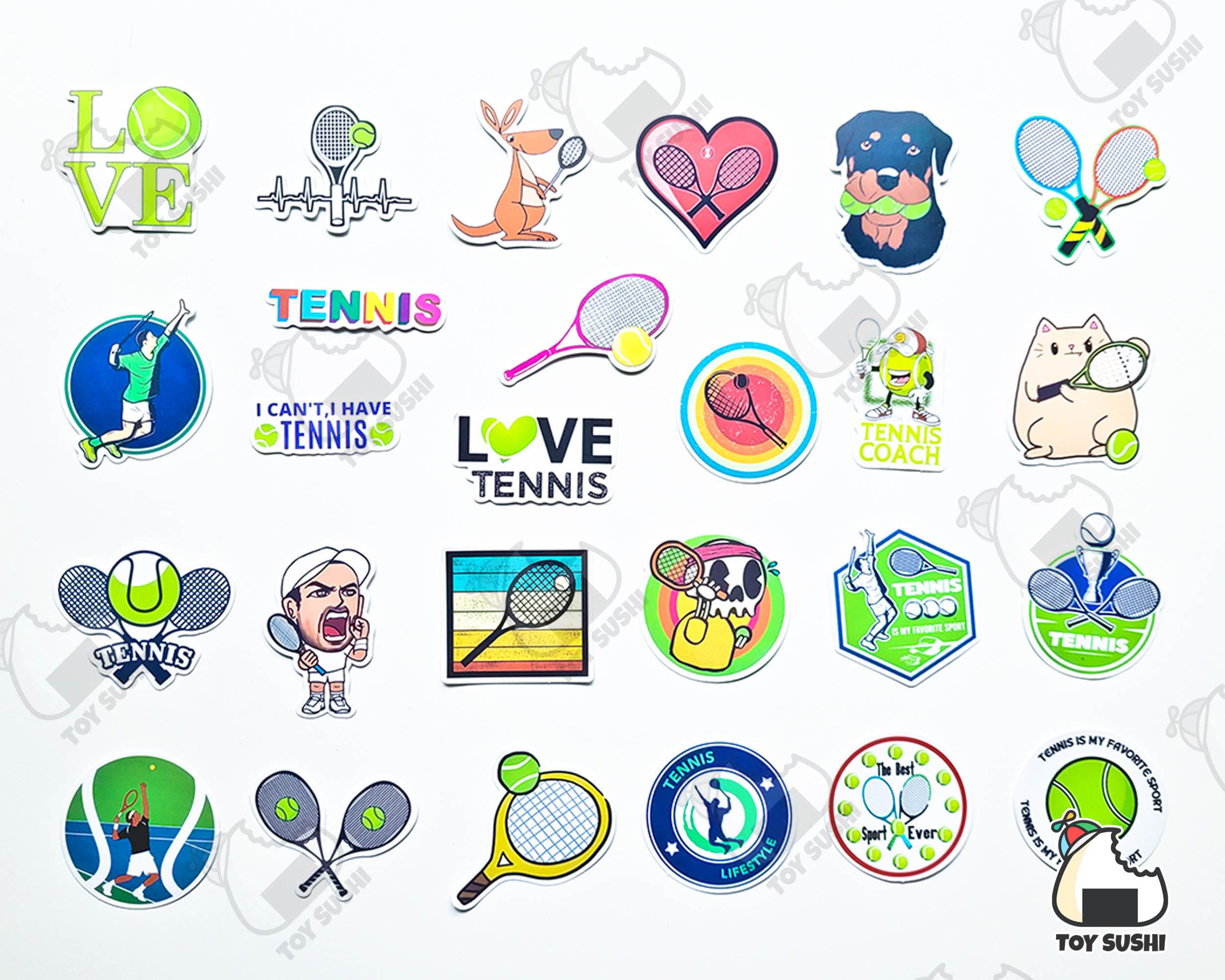50 Pcs tennis Sticker Pack Man Cave Decor - Etsy