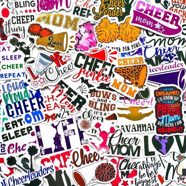 Cheerleading Sticker - Etsy