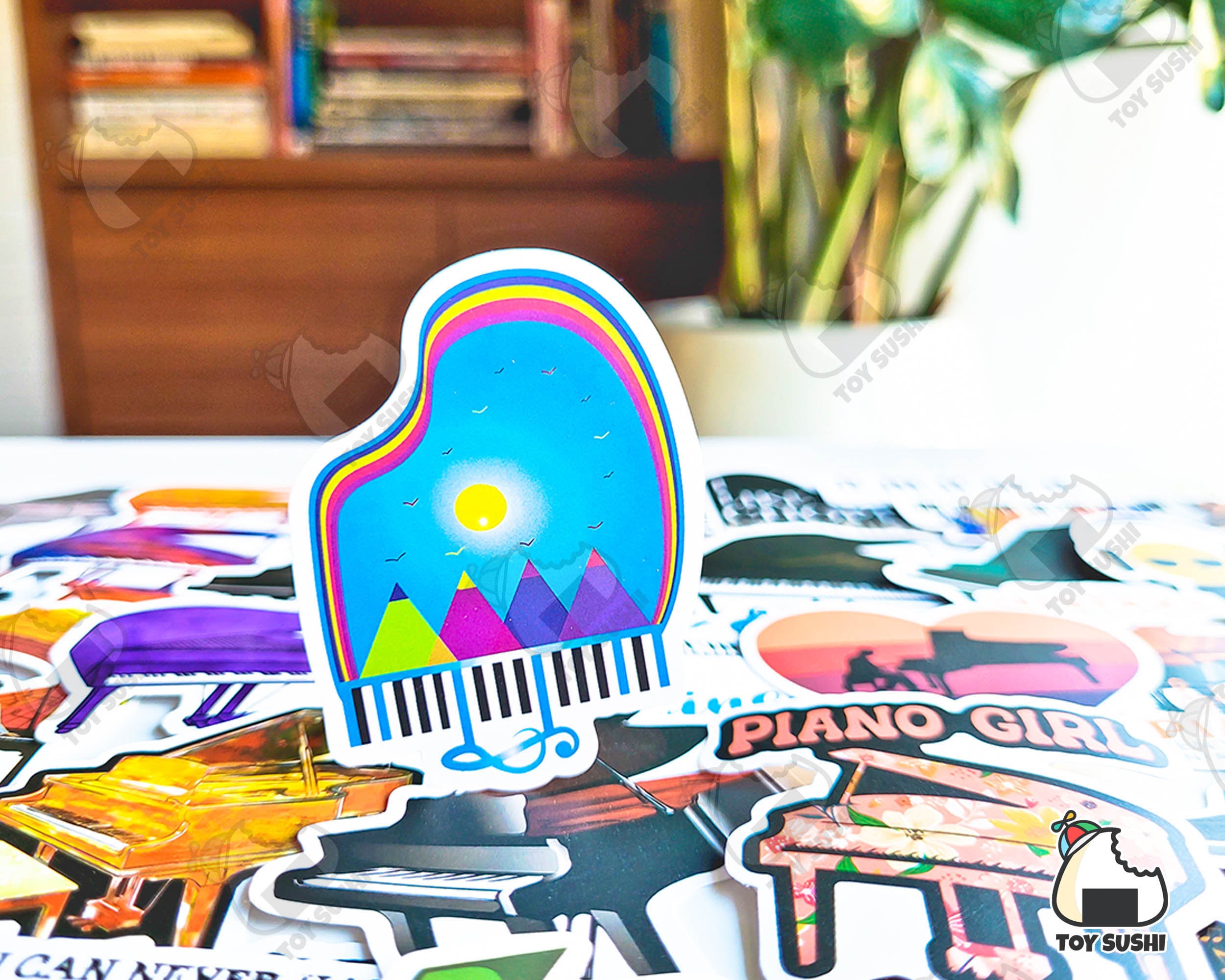 50 Pcs piano Sticker Pack Piano Teacher Gift - Etsy