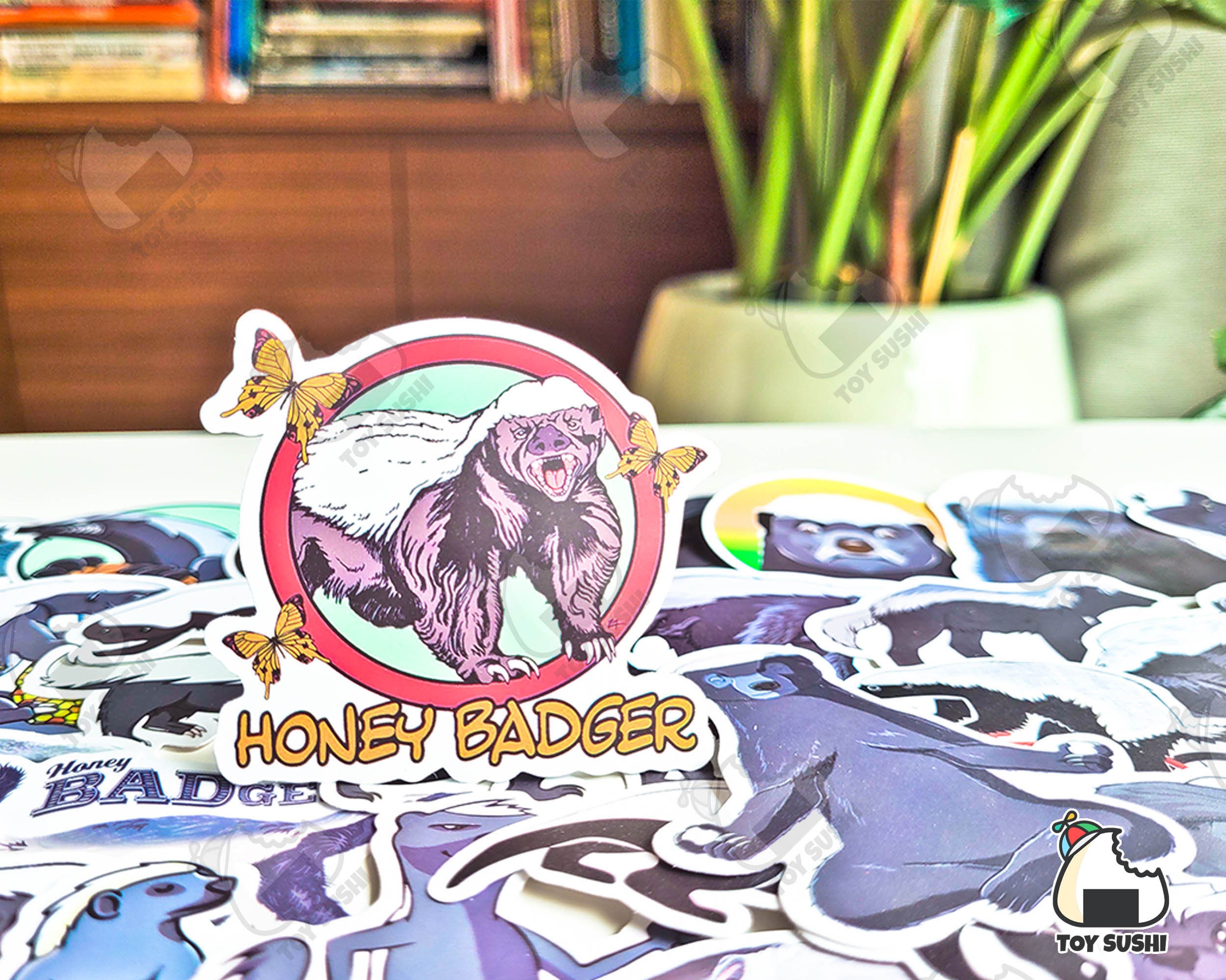 50 Pcs honey Badger Sticker Pack Badger Weasel - Etsy Canada