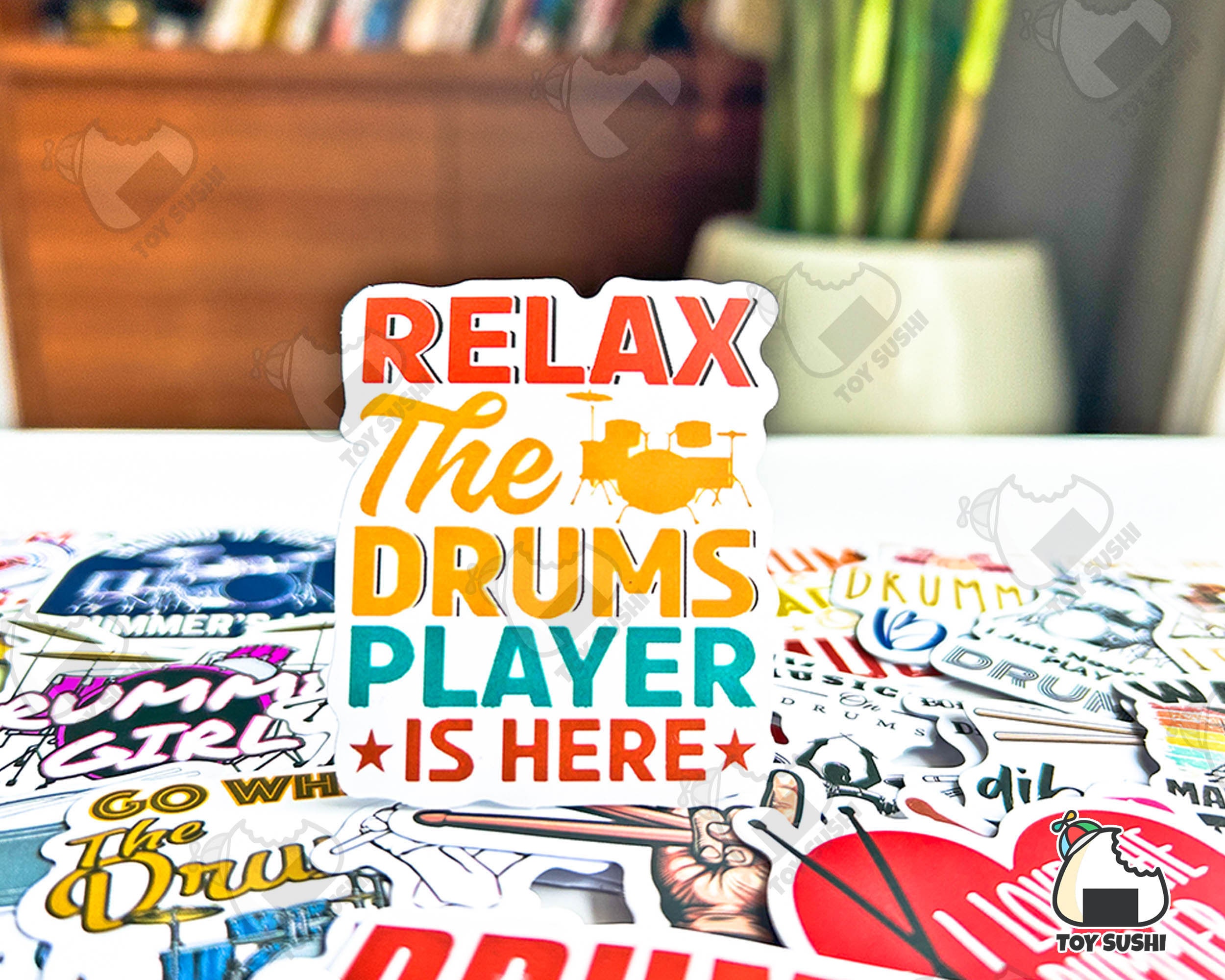 50 Pcs "drummer" Sticker Pack | Drum | Drummer Gifts | Music Lover Gift ...