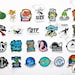 50 Pcs fishing Sticker Pack Fly Fishing Box Sports Gifts Fish Decal ...