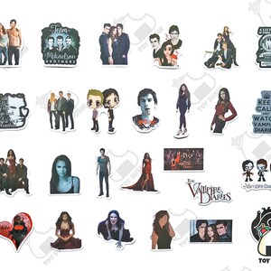 50 Pcs "vampire Diaries" Sticker Pack | Supernatural | Damon Salvatore ...