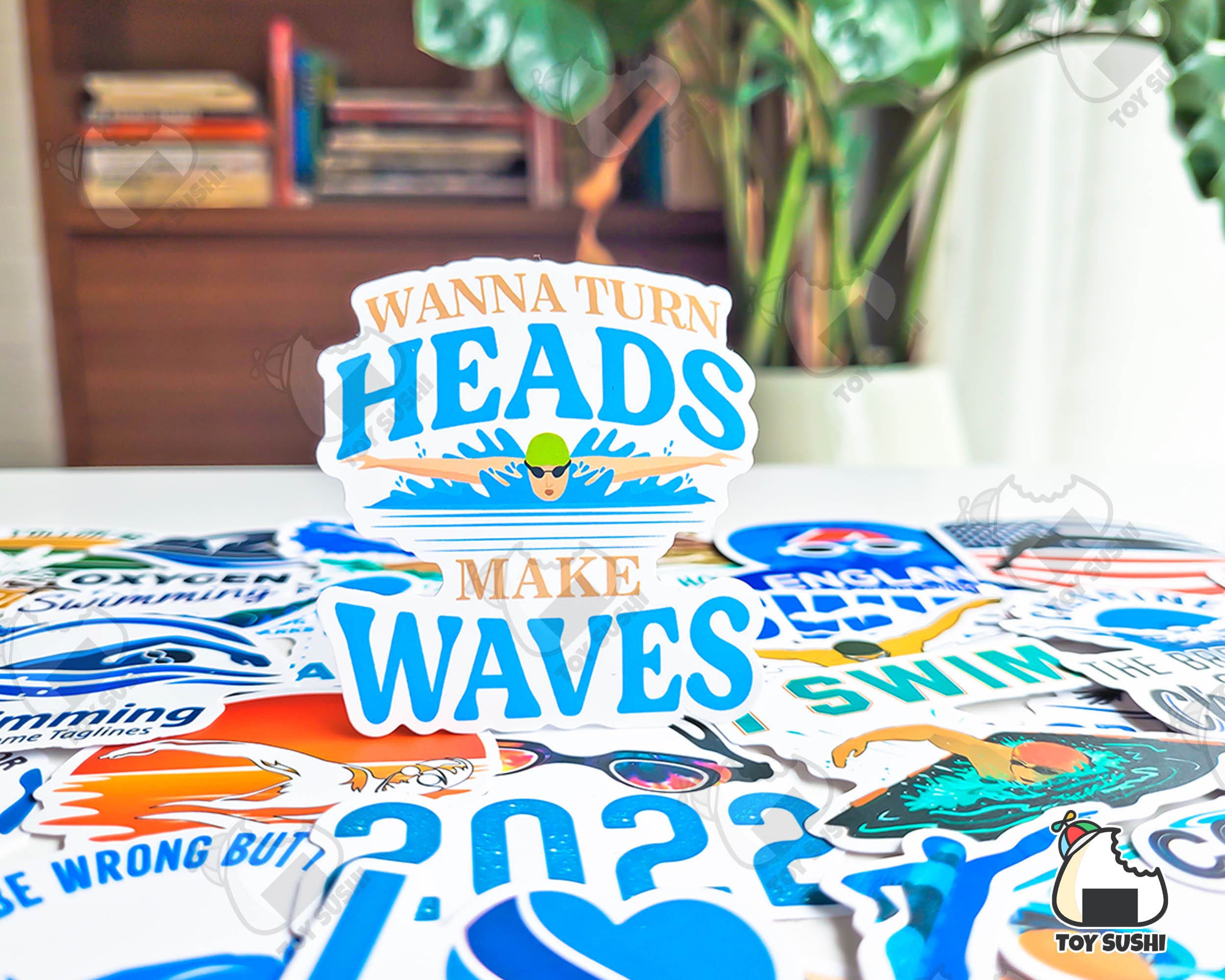 50 Pcs swimming Sticker Pack Swimsuit Swimmer - Etsy