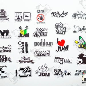 50 Pcs "jdm Car Decals" Sticker Pack | Japanese Imports | JDM Car ...