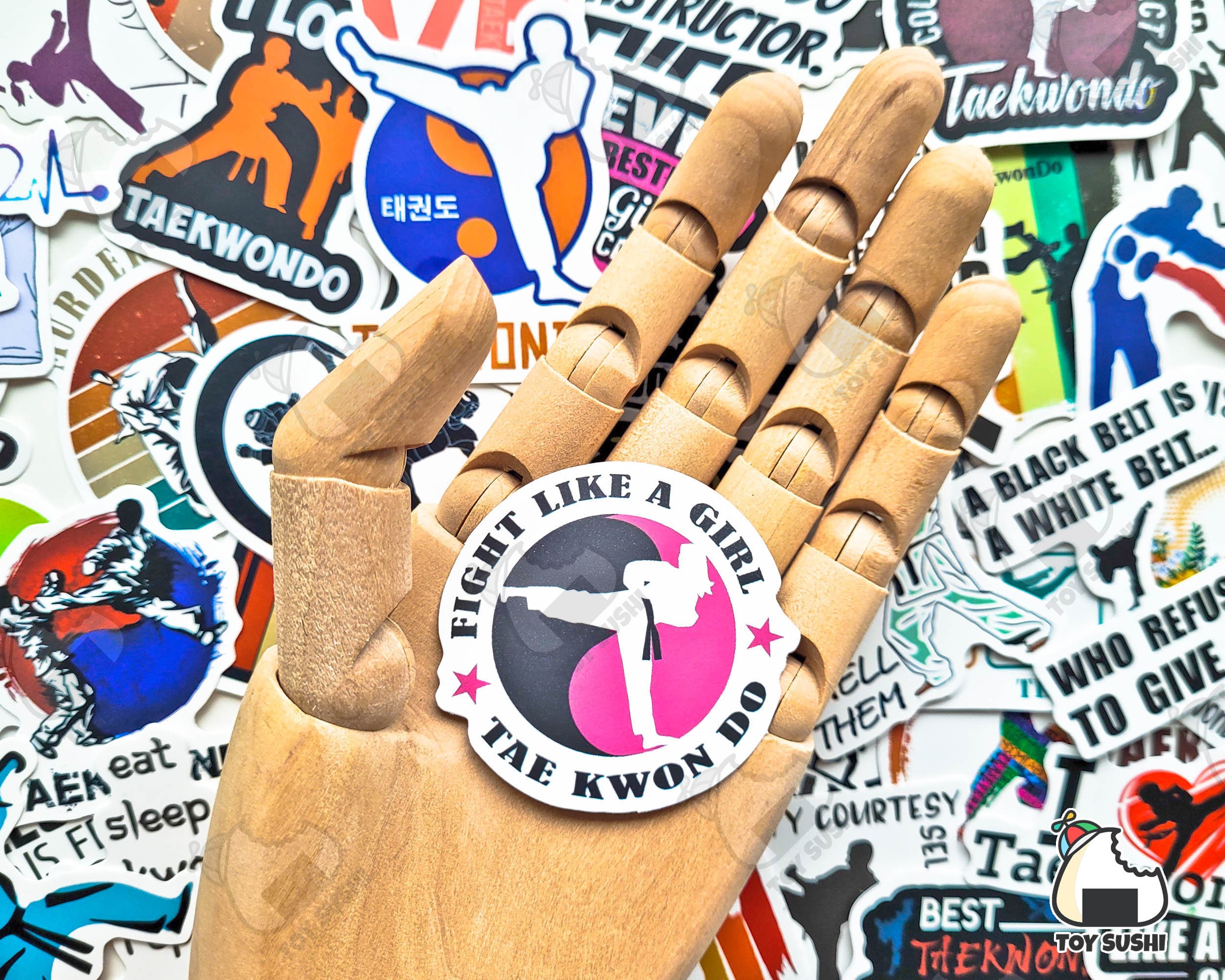 50 Pcs taekwondo Sticker Pack Black Belt Water - Etsy