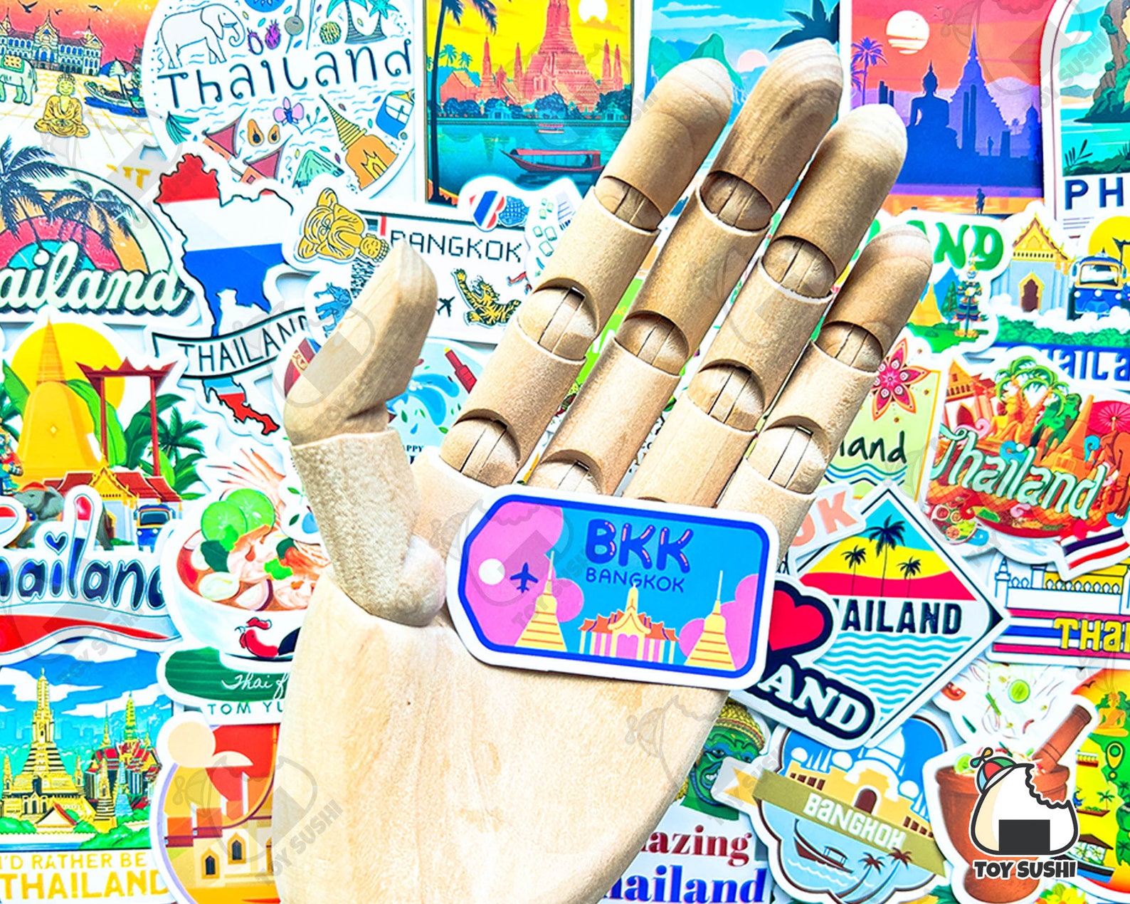 50 Pcs "thailand" Sticker Pack | I Love Thailand | Phuket | Tuk Tuk ...
