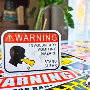 50 Pcs "warning Signs" Sticker Pack | Sticker Bomb | Adult Stickers ...