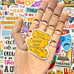 50 Pcs "drama Theatre" Vinyl Stickers Pack – Acting Mask Decal, Theater ...