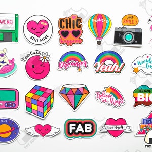 50 Pcs "vsco Pink" Sticker Pack | Pink Stickers | Vsco Packs | Vsco ...