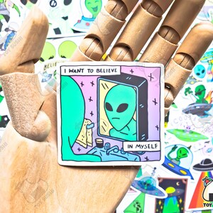 50 Pcs "hippie Alien" Stickers Pack | ET | UFO Stickers | Galaxy ...