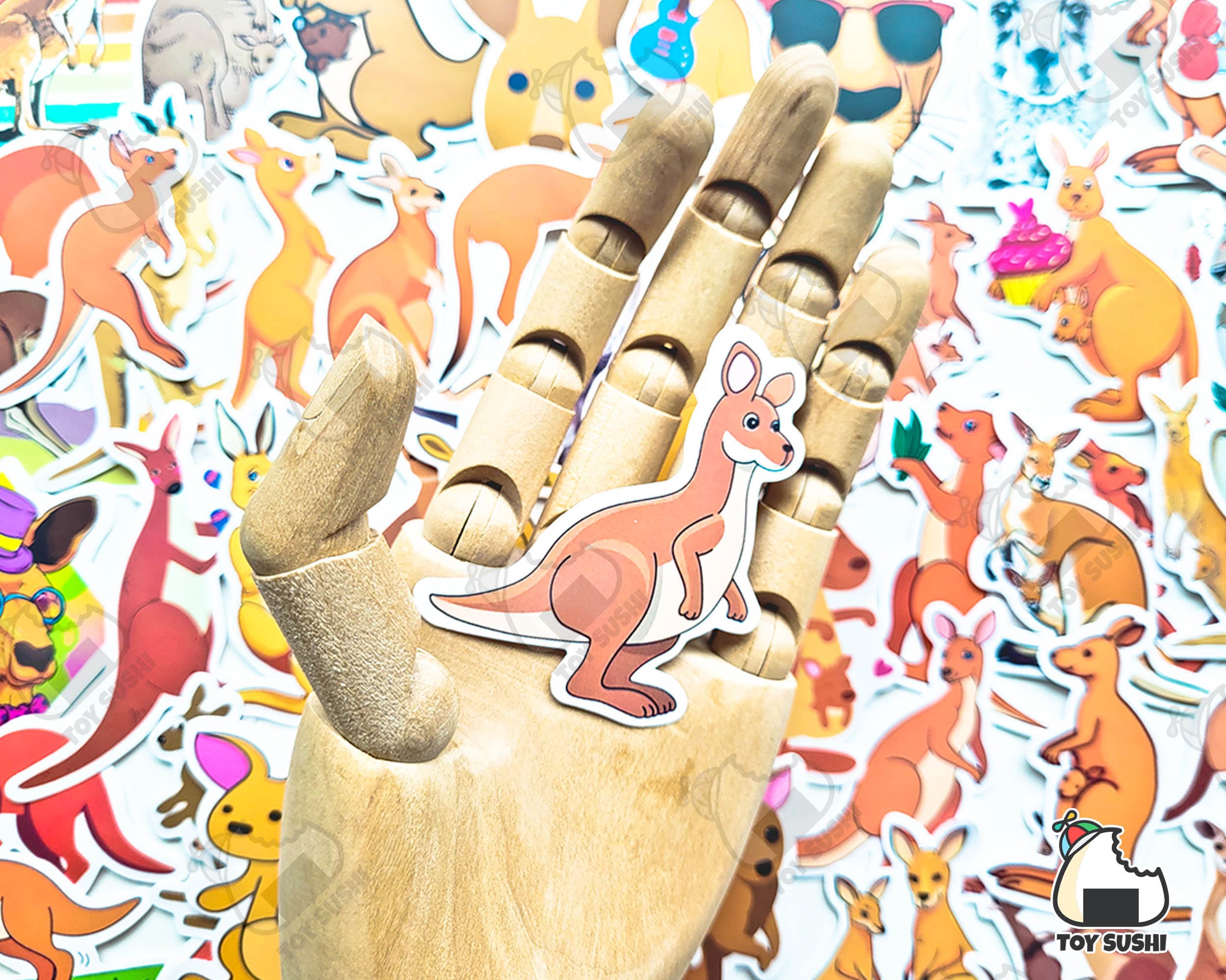 50 Pcs kangaroo Sticker Pack Australia Aussie Pregnancy Gift Baby ...