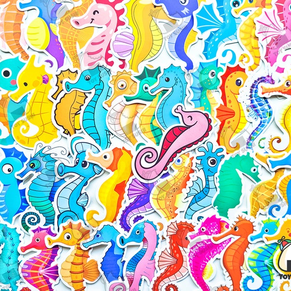 Seahorse Wall Decal - Etsy