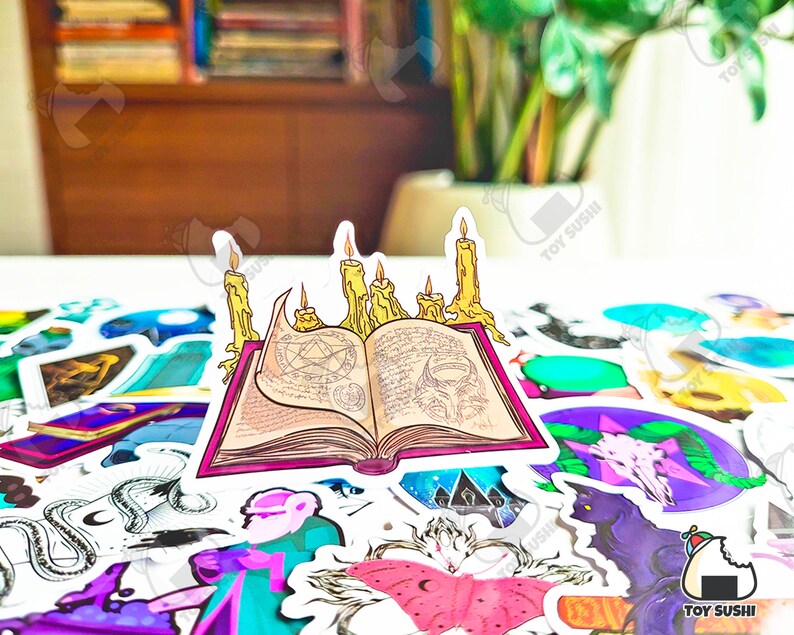 50 Pcs "witchcraft Culture" Sticker Pack | Poison | Wicca Journal ...