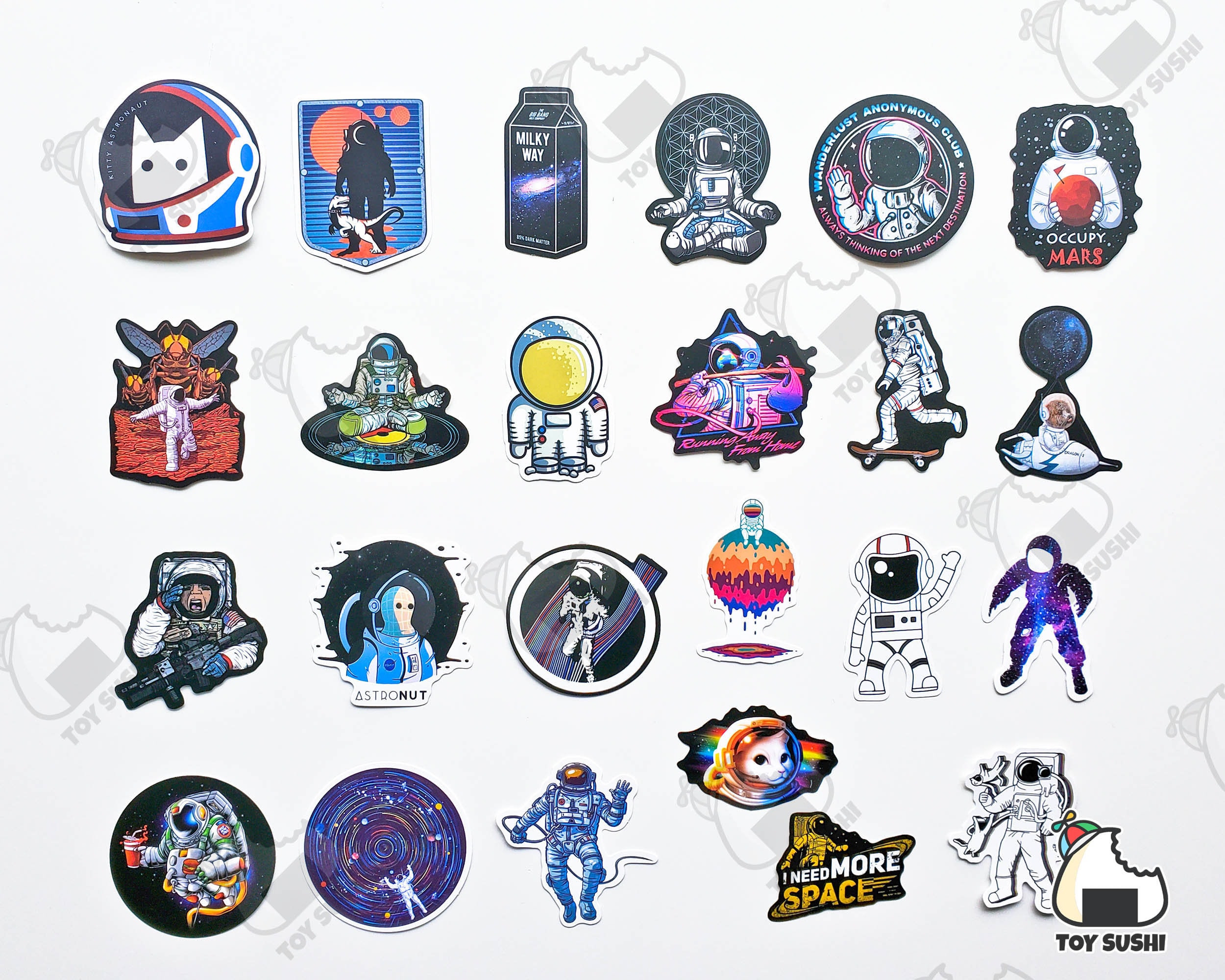50 Pcs astronaut-b Theme Sticker Pack Galaxy - Etsy