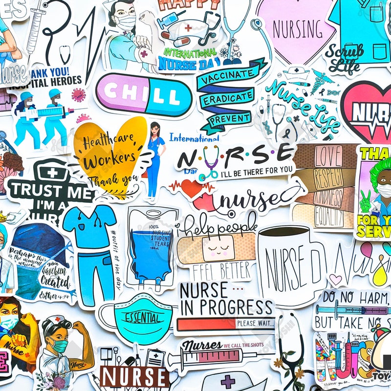 Nurse Stickers - Etsy