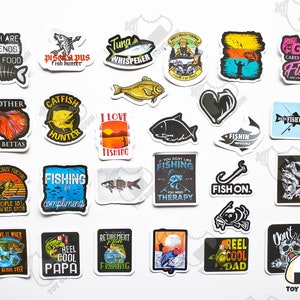 50 Pcs "fishing" Sticker Pack | Fly Fishing Box | Sports Gifts | Fish ...