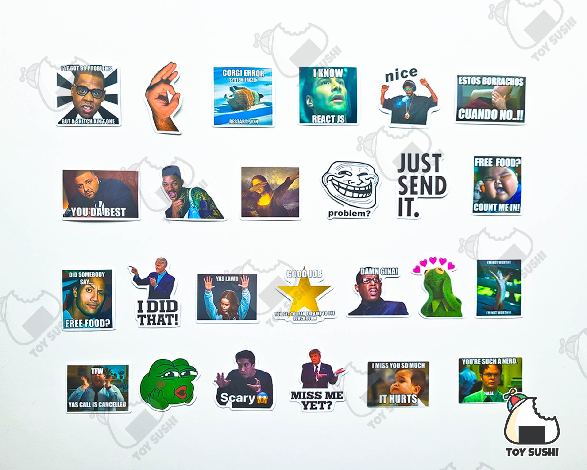 50 Pcs meme Quotes Sticker Pack Gift for Her Friendship Meme Stickers ...