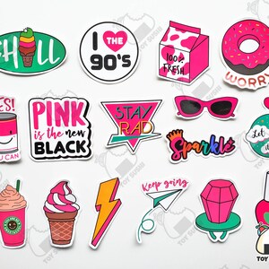 50 Pcs "vsco Pink" Sticker Pack | Pink Stickers | Vsco Packs | Vsco ...
