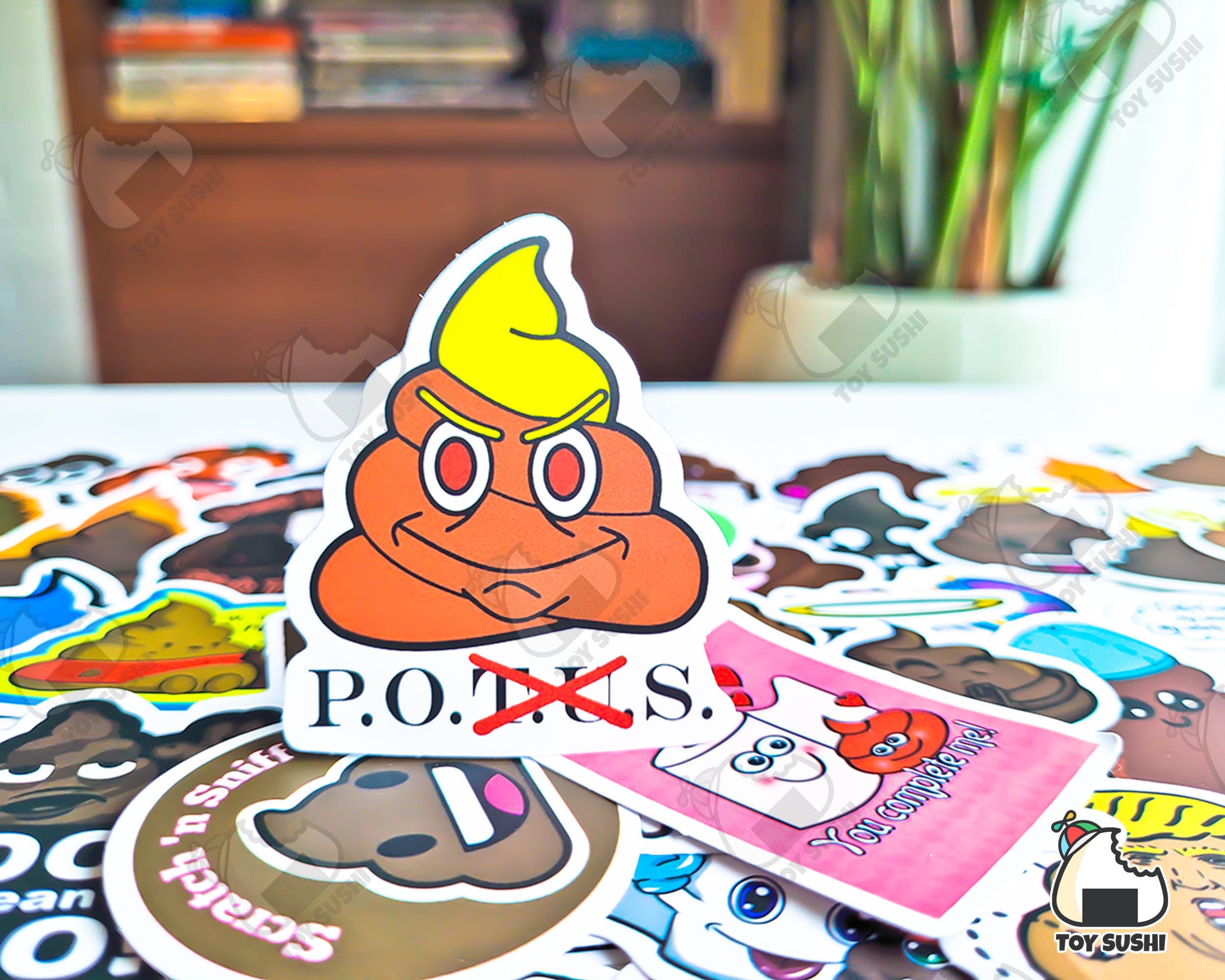 60 Pcs poop Poop Sticker Pack Poop Bag Holder - Etsy