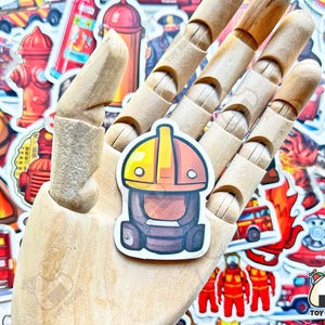 50 Pcs "fire Fighter" Sticker Pack | Firefighter Gift | Fire Truck ...