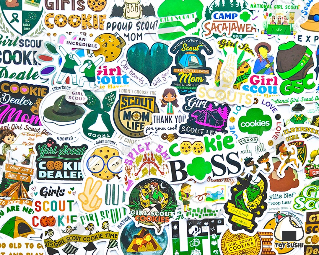 50 Pcs "girl Scouts" Sticker Pack | Brownie | Teen Girl Gifts | Girl ...