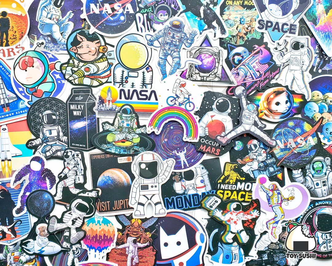 50 Pcs "astronaut-b" Theme Sticker Pack | Galaxy Stickers | Space ...