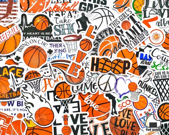 50 Pcs basketball Sticker Pack Championship - Etsy