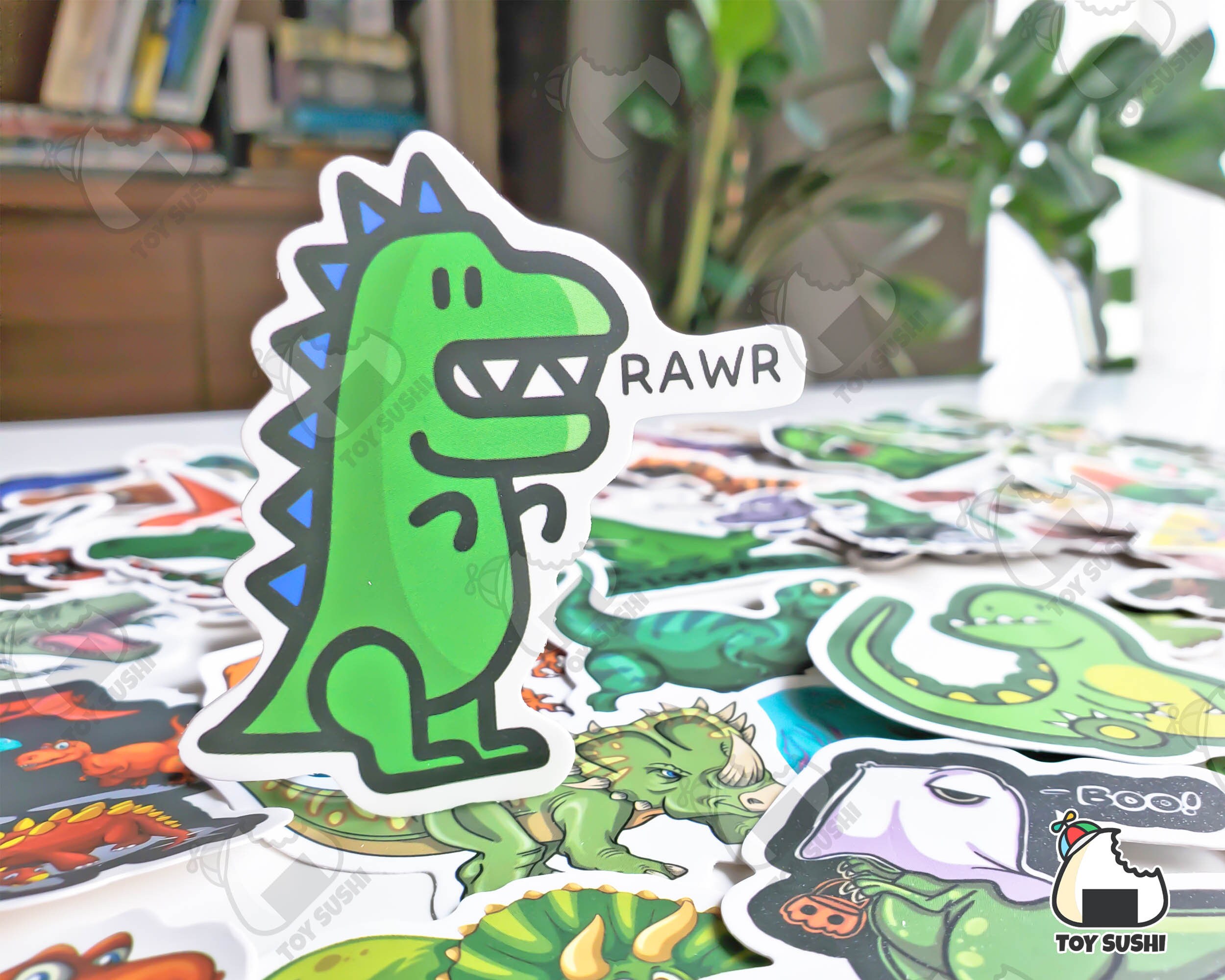 50 Pcs dinosaur Sticker Pack Halloween Dinosaur - Etsy
