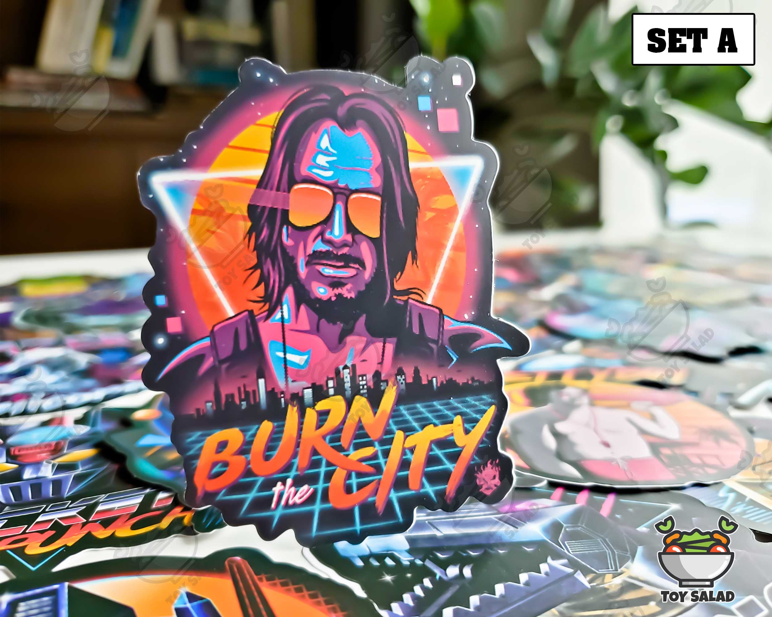 99 Pcs cyberpunk Sticker Pack Anime Stickers - Etsy