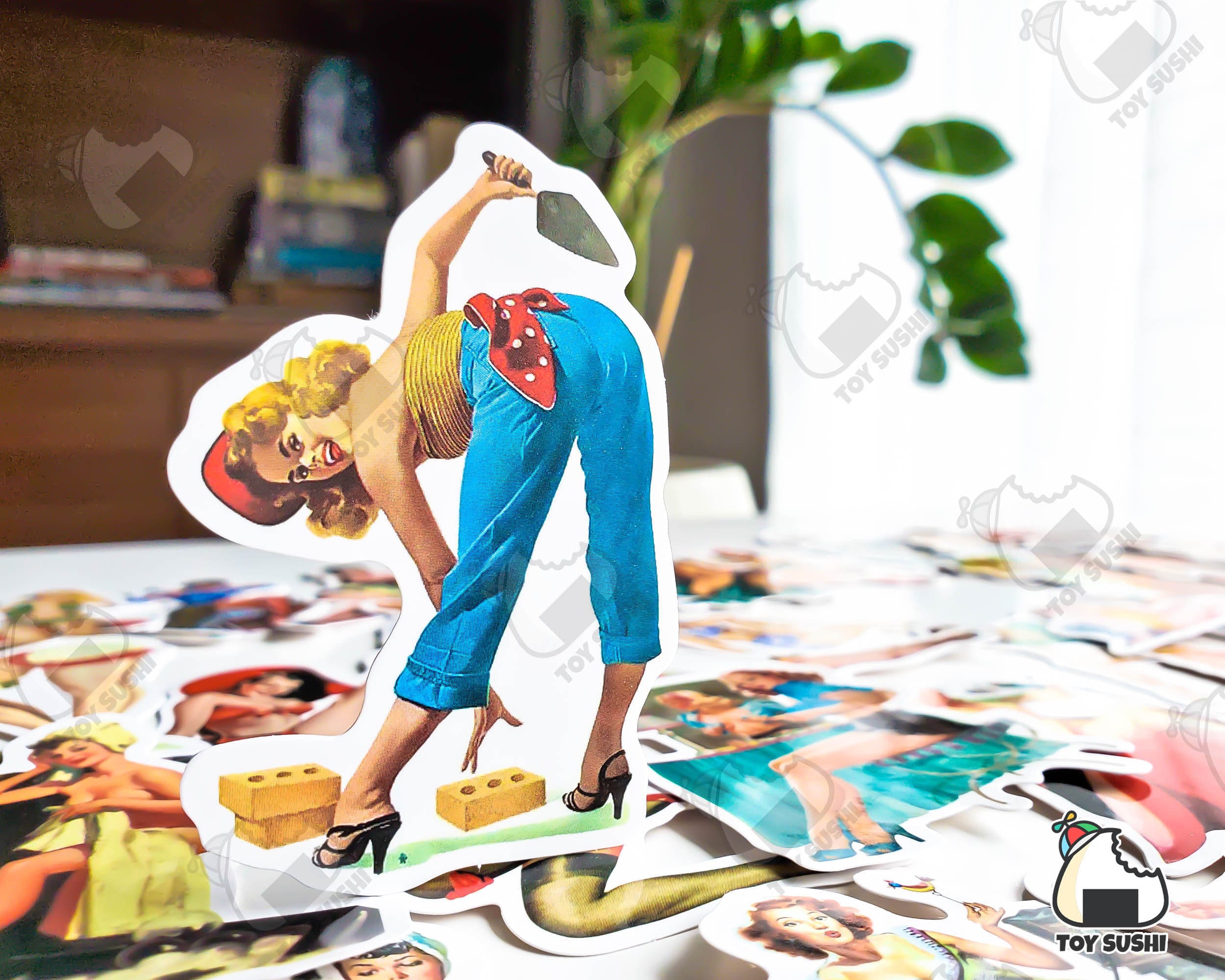 50 Pcs retro Pinup Girl Sticker Pack Rockabilly - Etsy