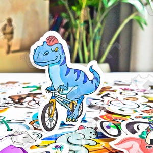 60 Pcs "kawaii Biking" Sticker Pack | Bicycle | Doodle | Cartoon ...