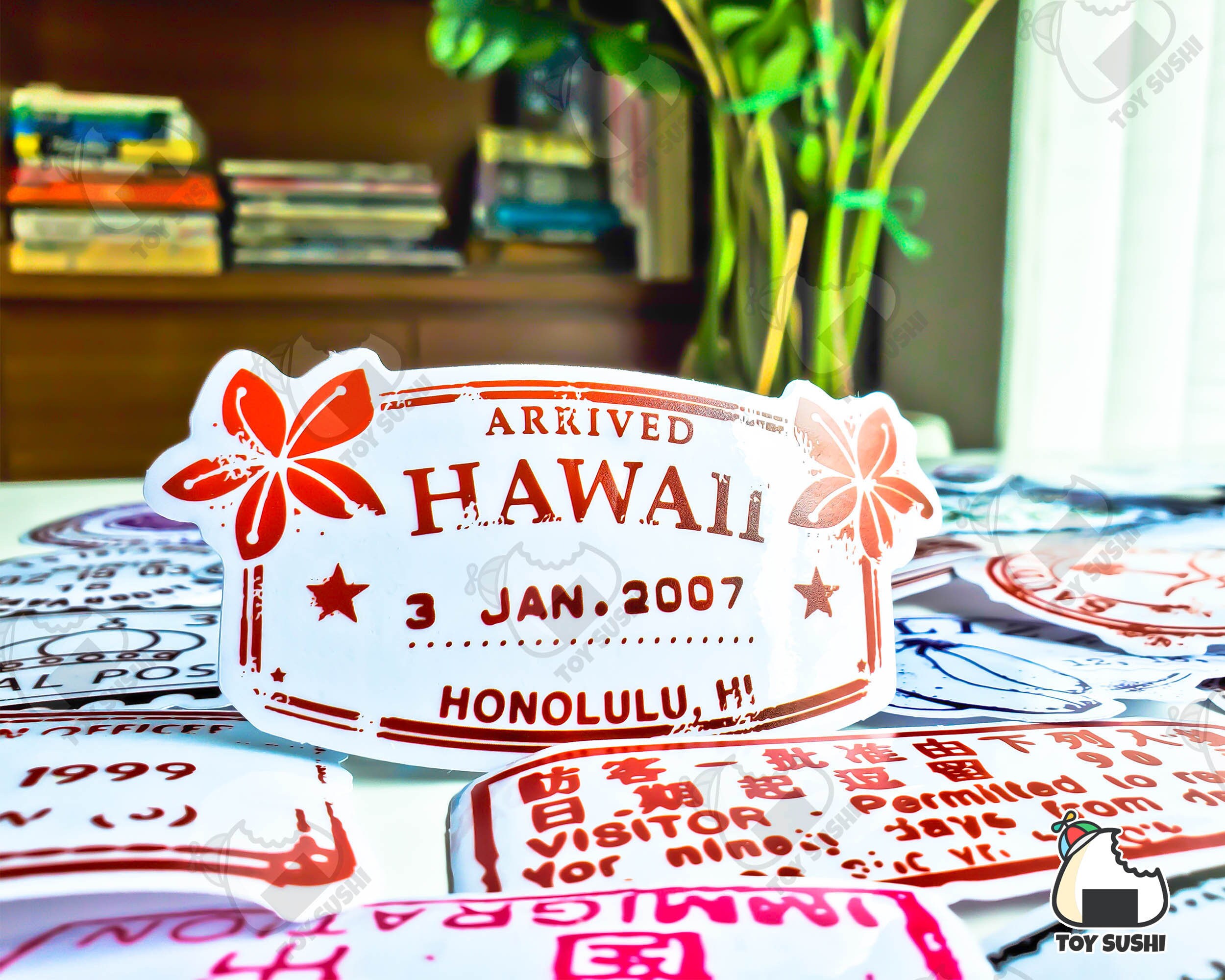 50 arrival Stamps Sticker Pack Passport Stickers - Etsy