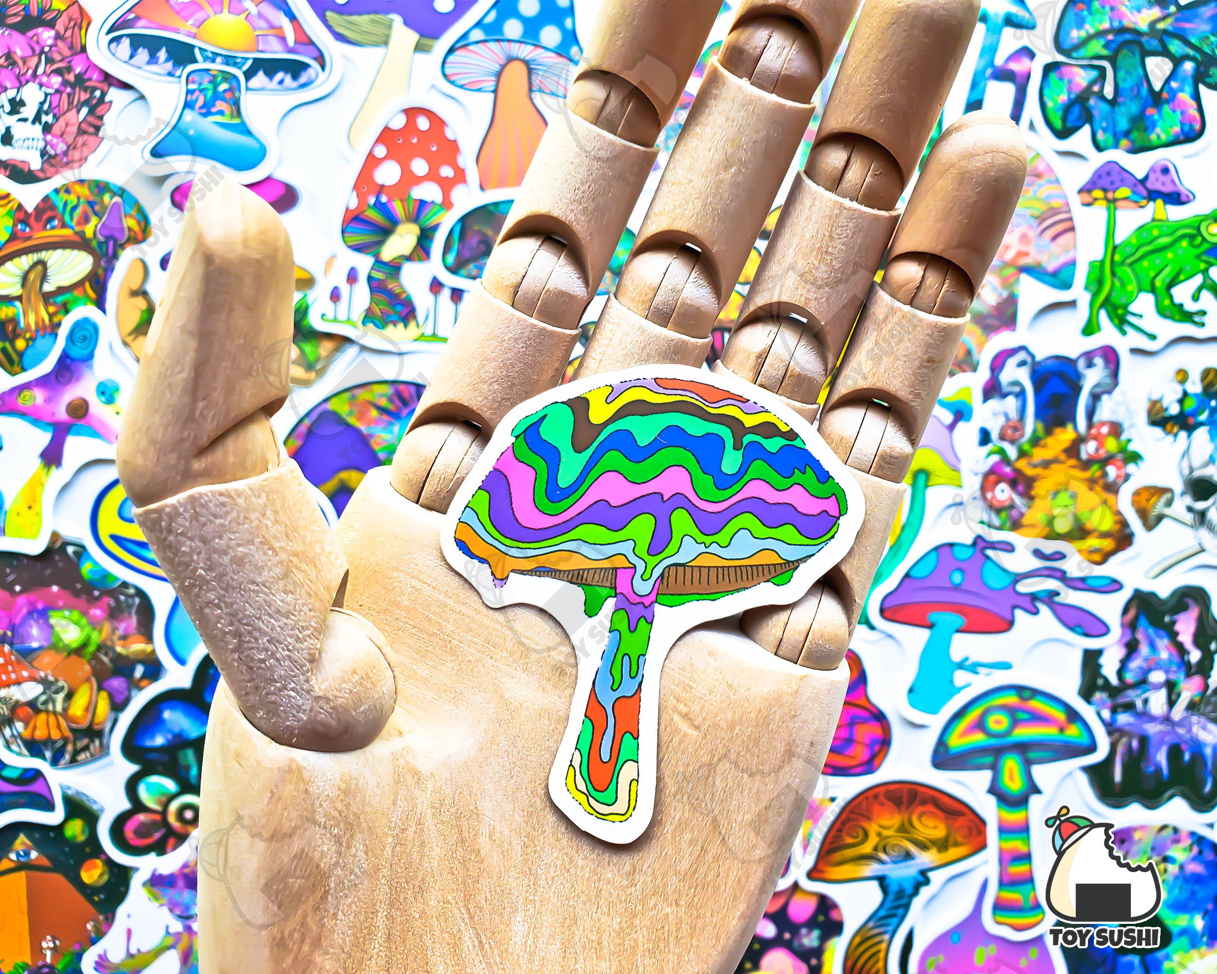 50 Pcs trippy Mushroom Sticker Pack Weed 420 - Etsy