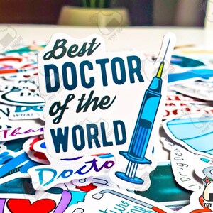 50 Pcs "doctor" Sticker Pack | Stethoscope | Doctor's Note | Healthcare ...