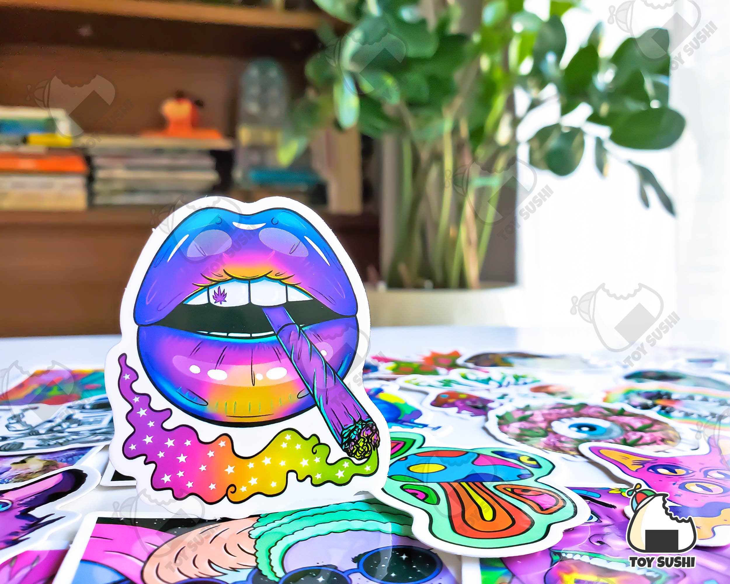 50 Pcs psychedelic Sticker Pack Weed 420 - Etsy