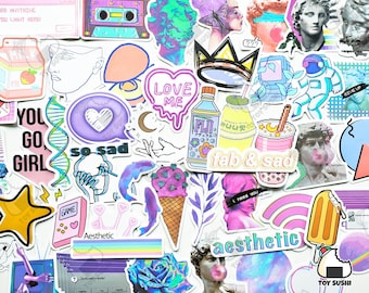 Vaporwave Sticker Set 13 Stickers - Etsy