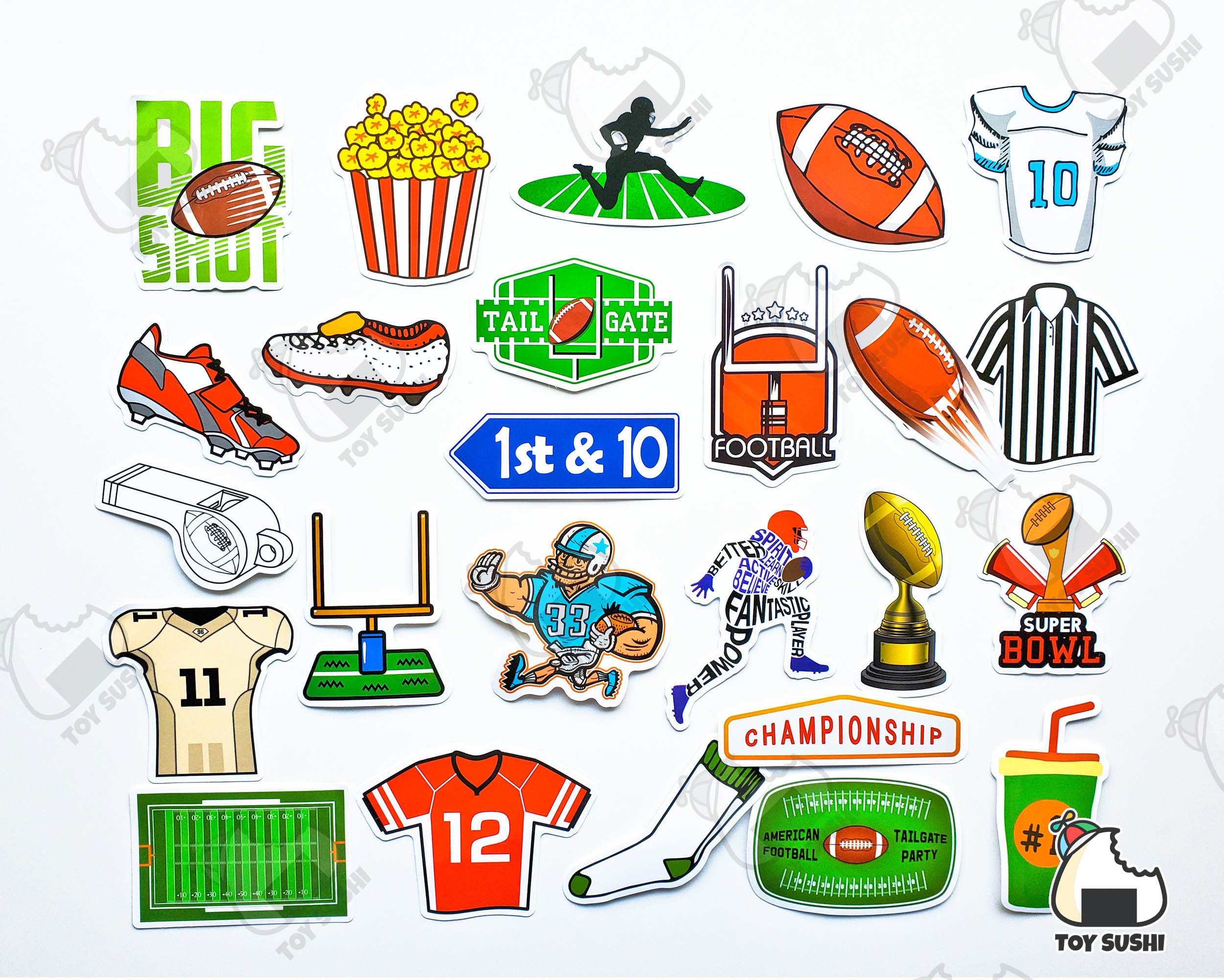 50 Pcs american Football Sticker Pack NFL - Etsy