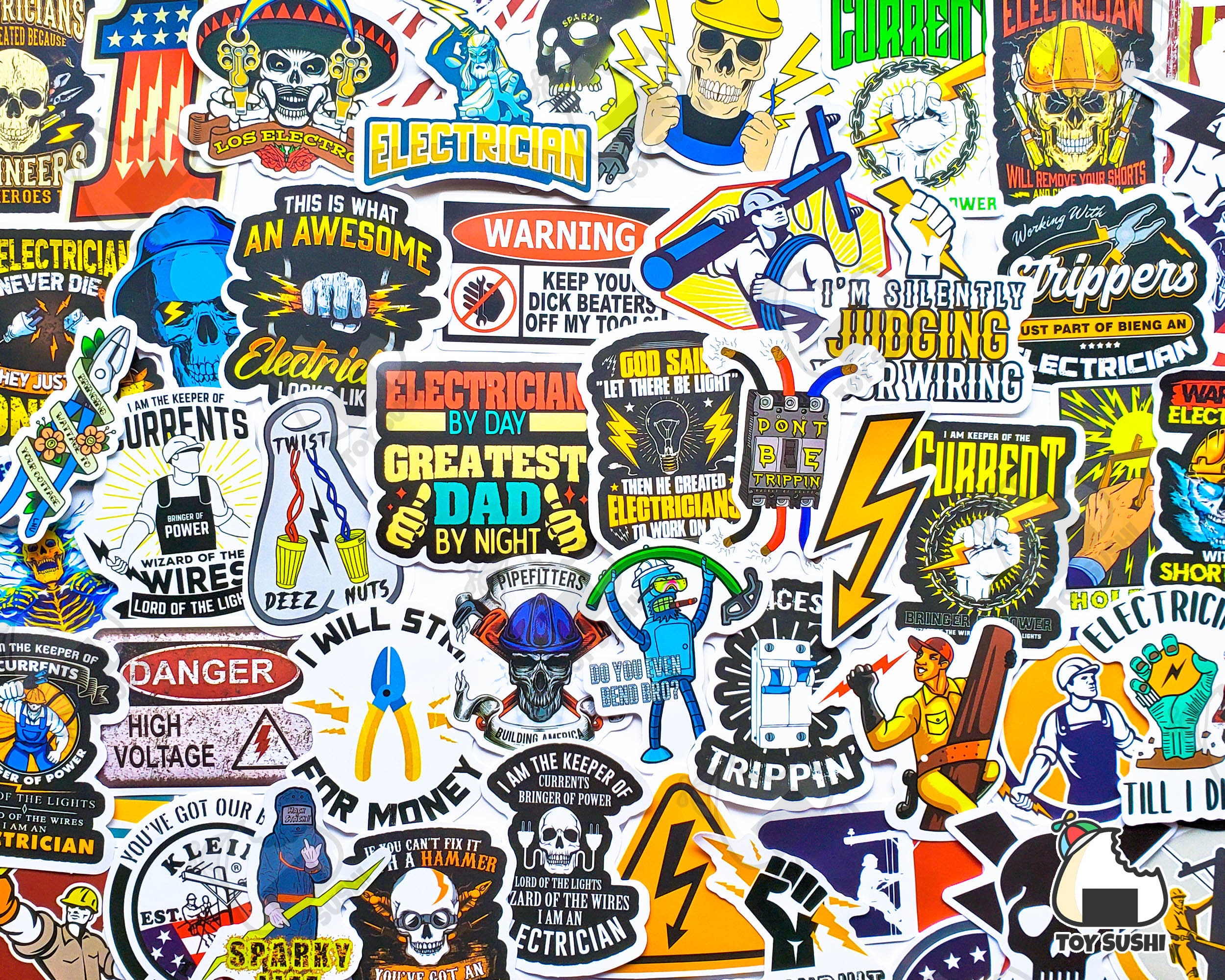 50 Pcs lineman Electrician Sticker Pack - Etsy
