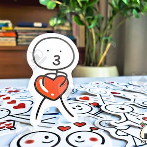 50 Pcs "stick Figure" Sticker Pack | Valentines | Car Decal | Couples ...