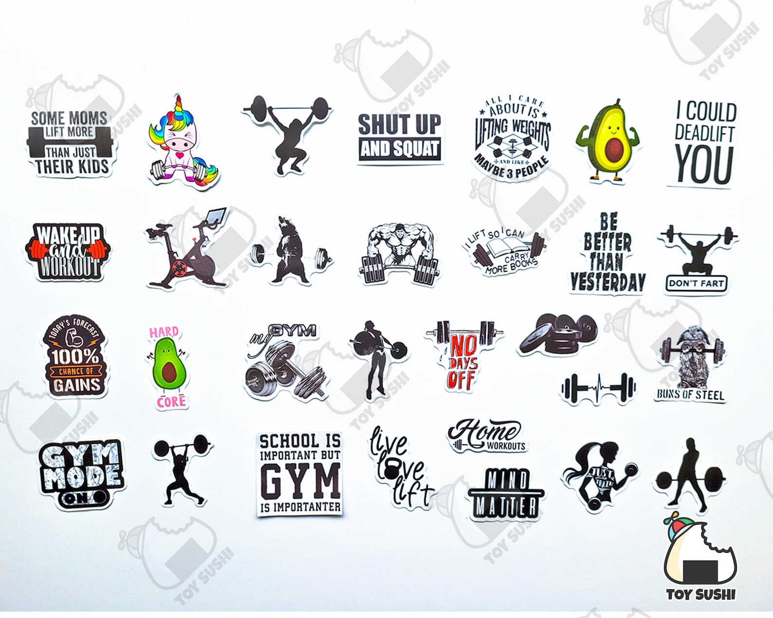 50 Pcs gym Workout Sticker Pack Workout Tracker - Etsy