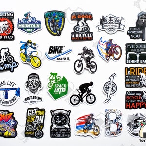 50 Pcs "bicycle" Sticker Pack | Bike | Gift for Him | Gift for Her ...