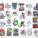 50 Pcs "bicycle" Sticker Pack | Bike | Gift for Him | Gift for Her ...