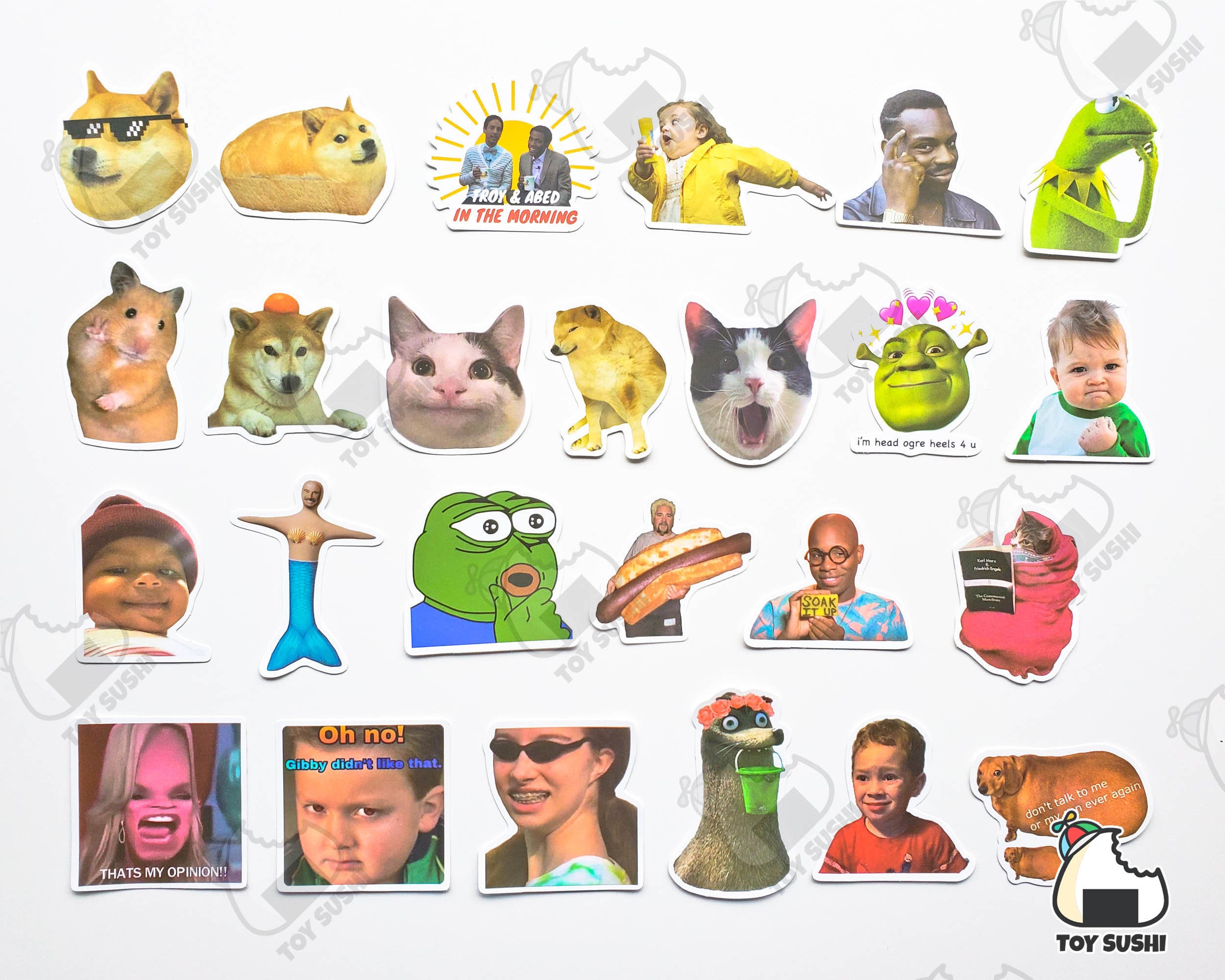 50 Pcs meme Sticker Pack Gift for Her Friendship Meme Stickers Funny ...