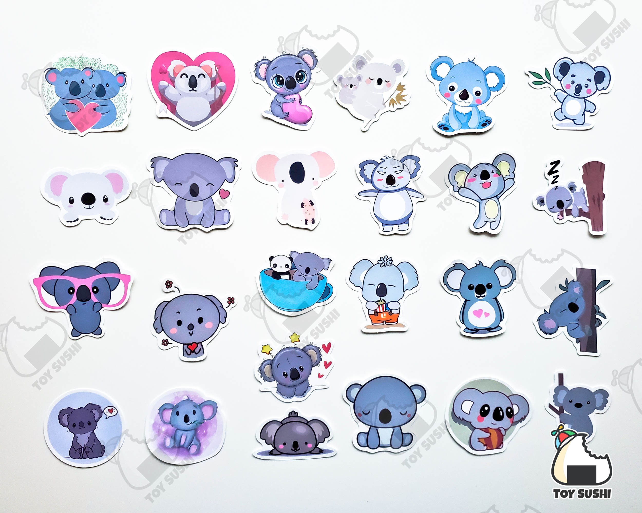 50 Pcs koala Sticker Pack Kawaii Animal Stickers - Etsy