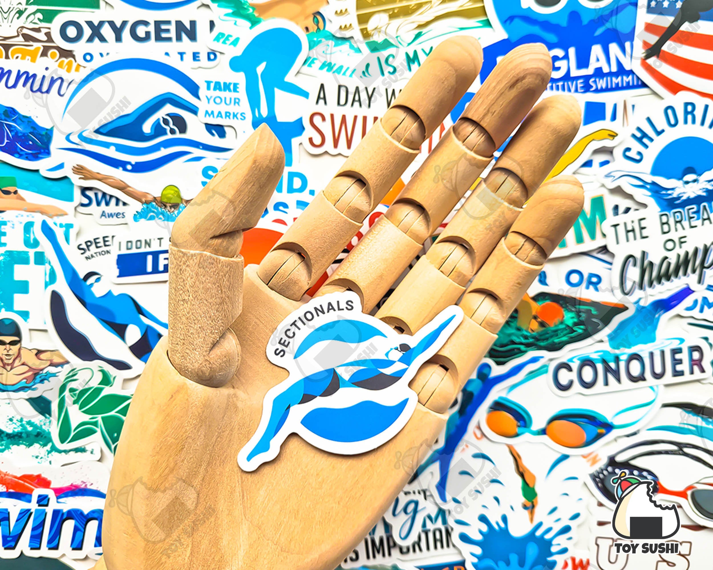 50 Pcs swimming Sticker Pack Swimsuit Swimmer - Etsy