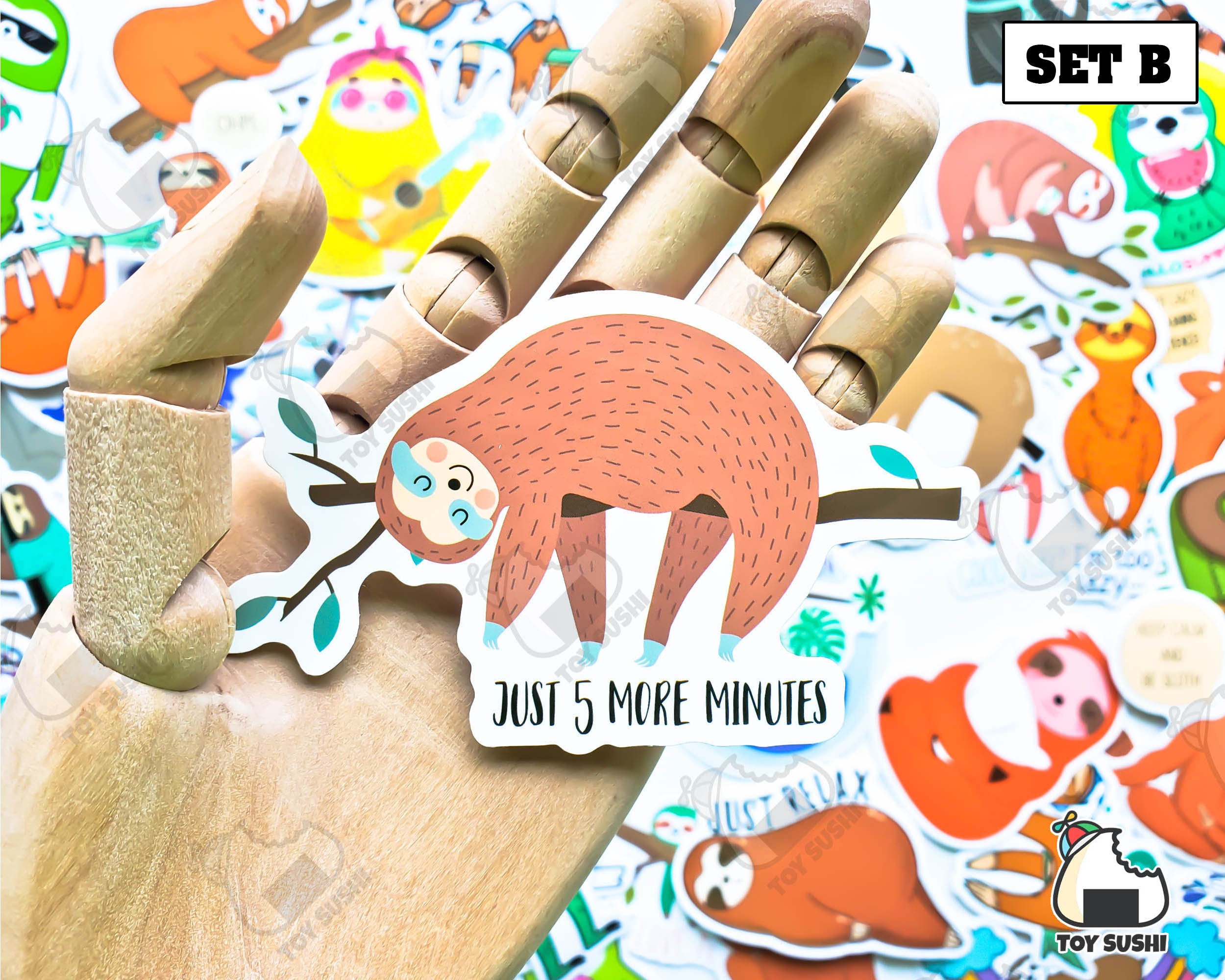 50 Pcs sloth Vinyl Sticker Pack Sloth Gifts - Etsy
