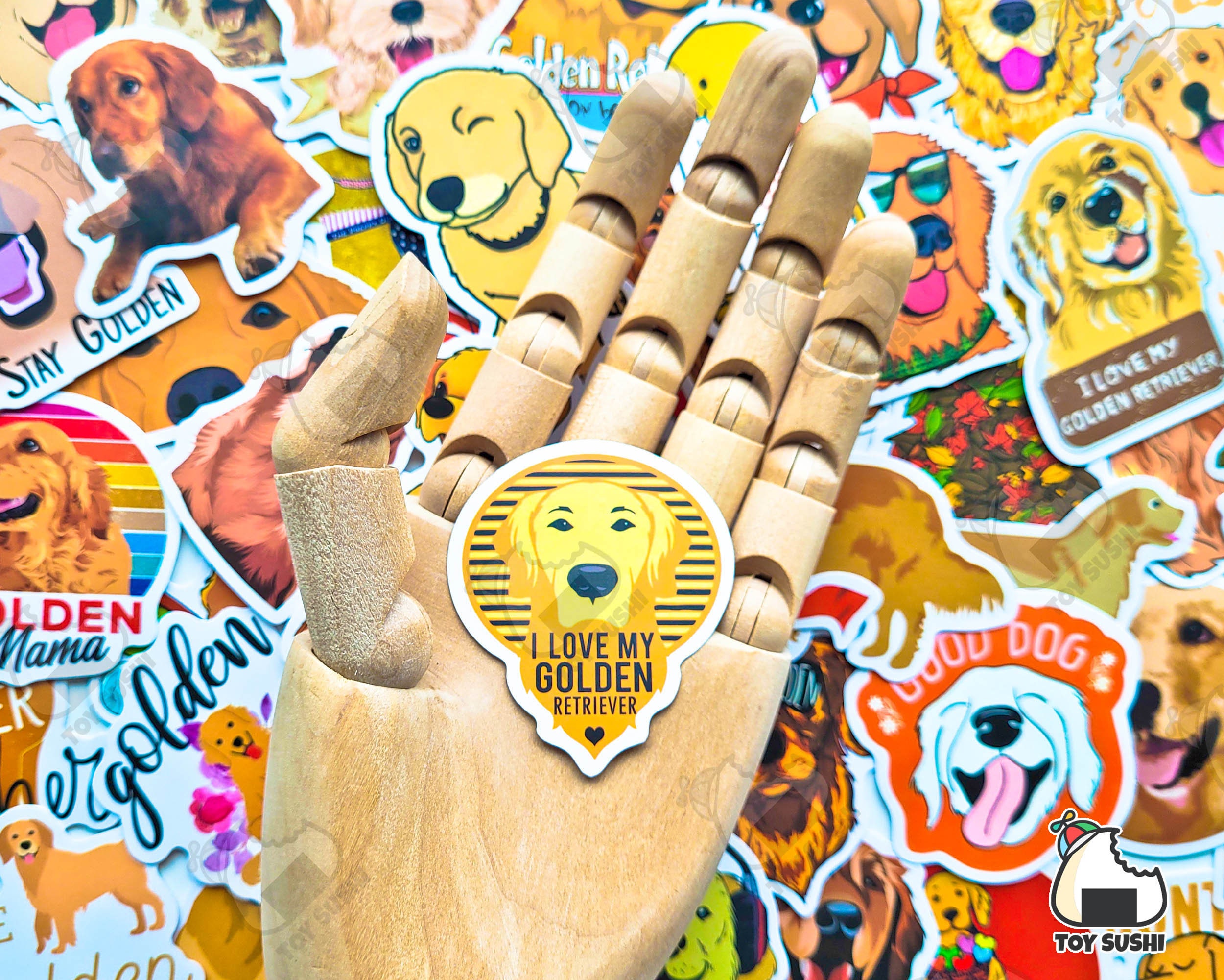 50 Pcs golden Retriever Sticker Pack Dog Lover - Etsy
